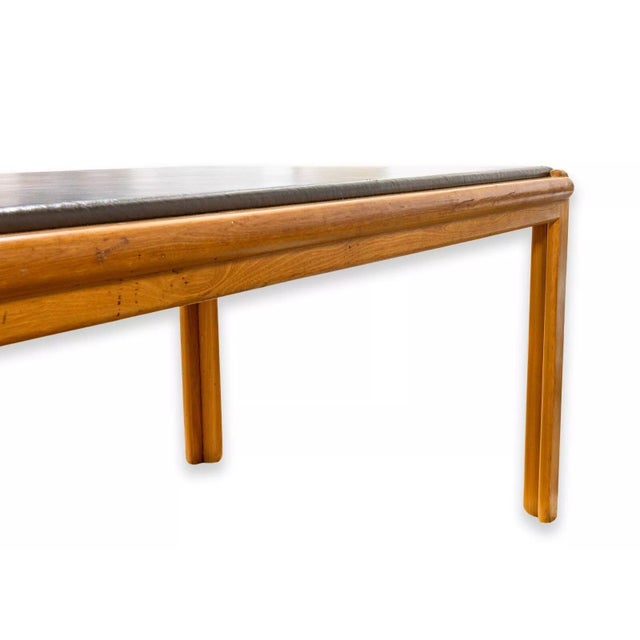 Ralph Rye Table Group for Thonet Solid Elm Frame with Deep Brown Vinyl ...