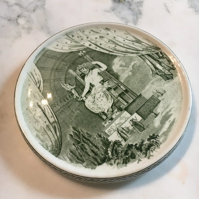 19th Century Copeland and Sons Stoke-On-Trent Circular Tile: The Statue ...