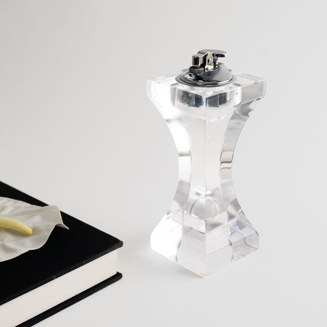 Vintage Lucite Table Lighter | Chairish