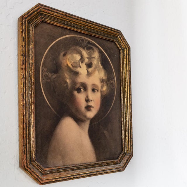 Chambers art Framed and matted Child Jesus Light of the world print ...