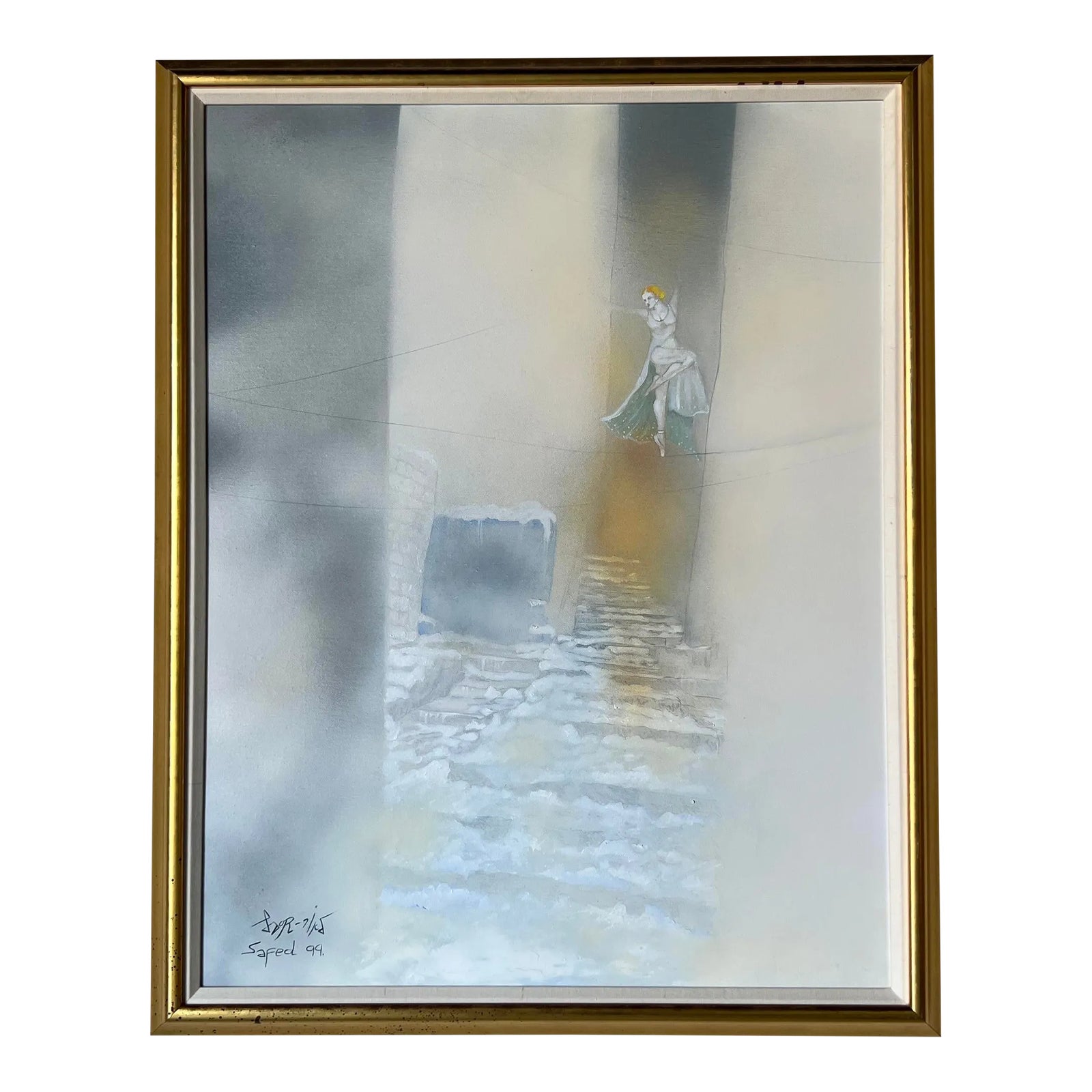 Vintage Impressionist Dancer - Acrobat Impressionist Oil Painting ...