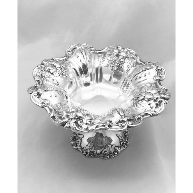 Vintage Reed & Barton Francis 1 Sterling Silver Repousse Footed Compote ...