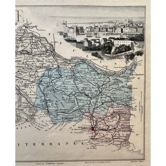 1883 Bouches-Du-Rhone, France | Chairish