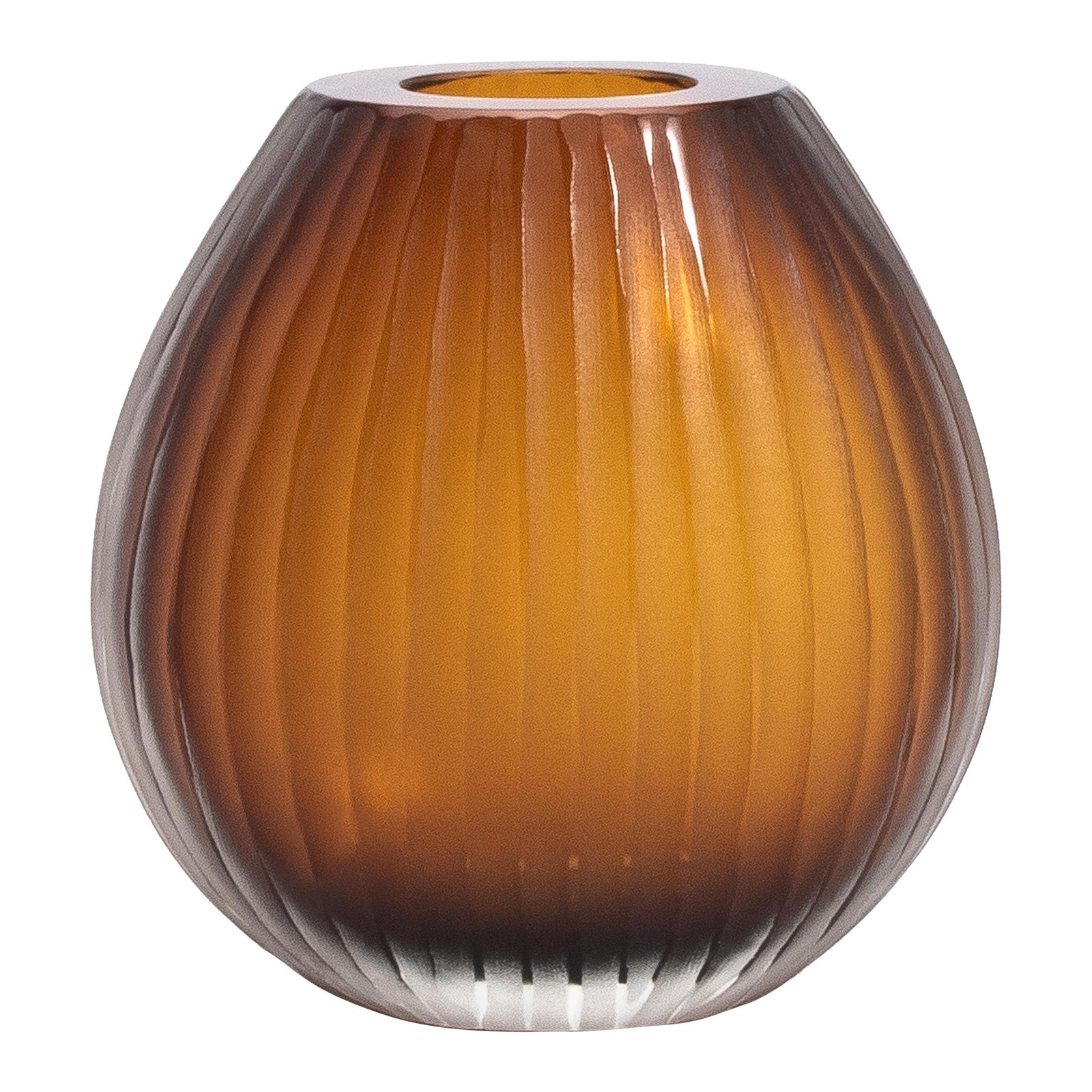 Hand-Blown Murano Supreme Vase in Tobacco Lage | Chairish