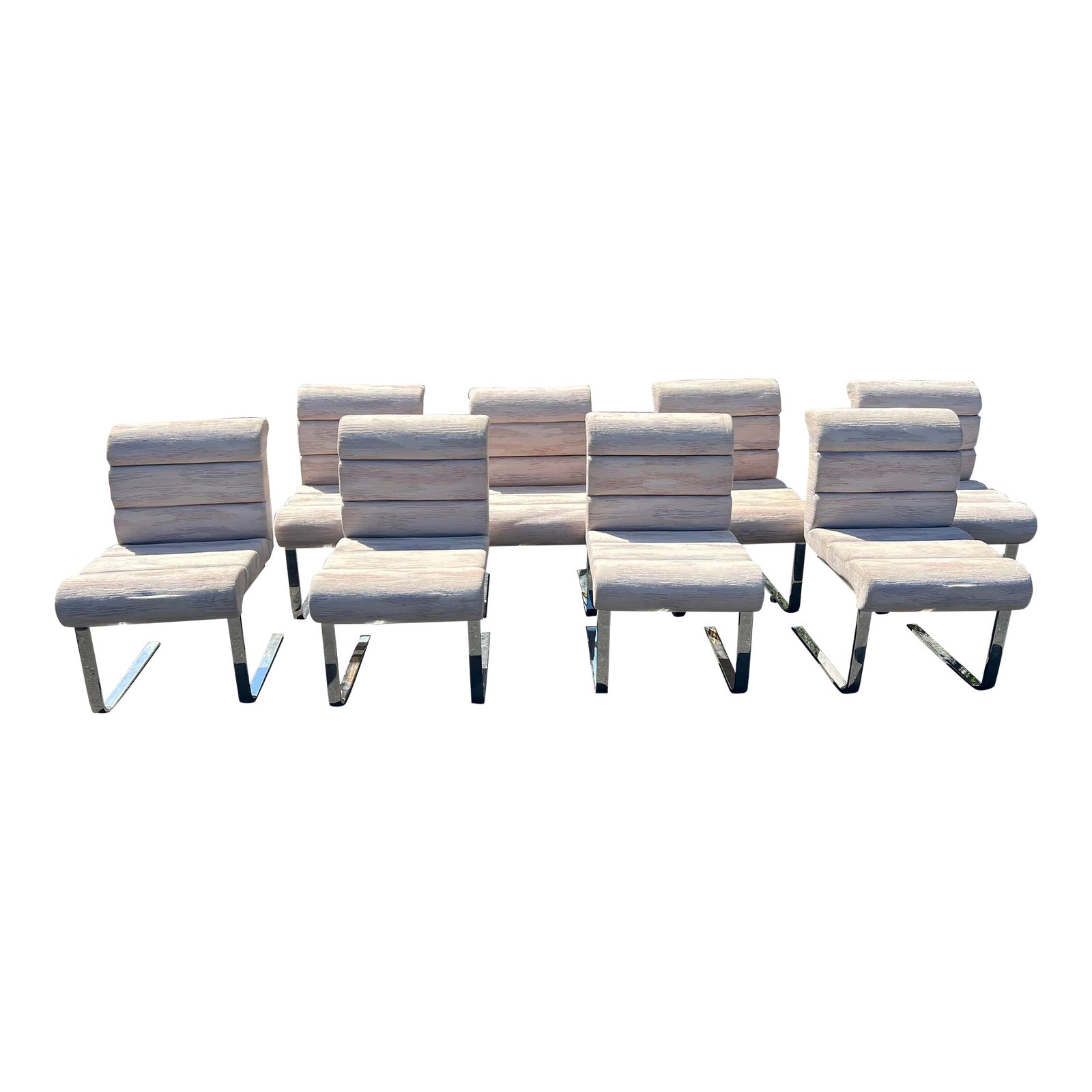 Vintage Lugano Dining Chairs by Frank Mariani for Pace Collection - Set ...