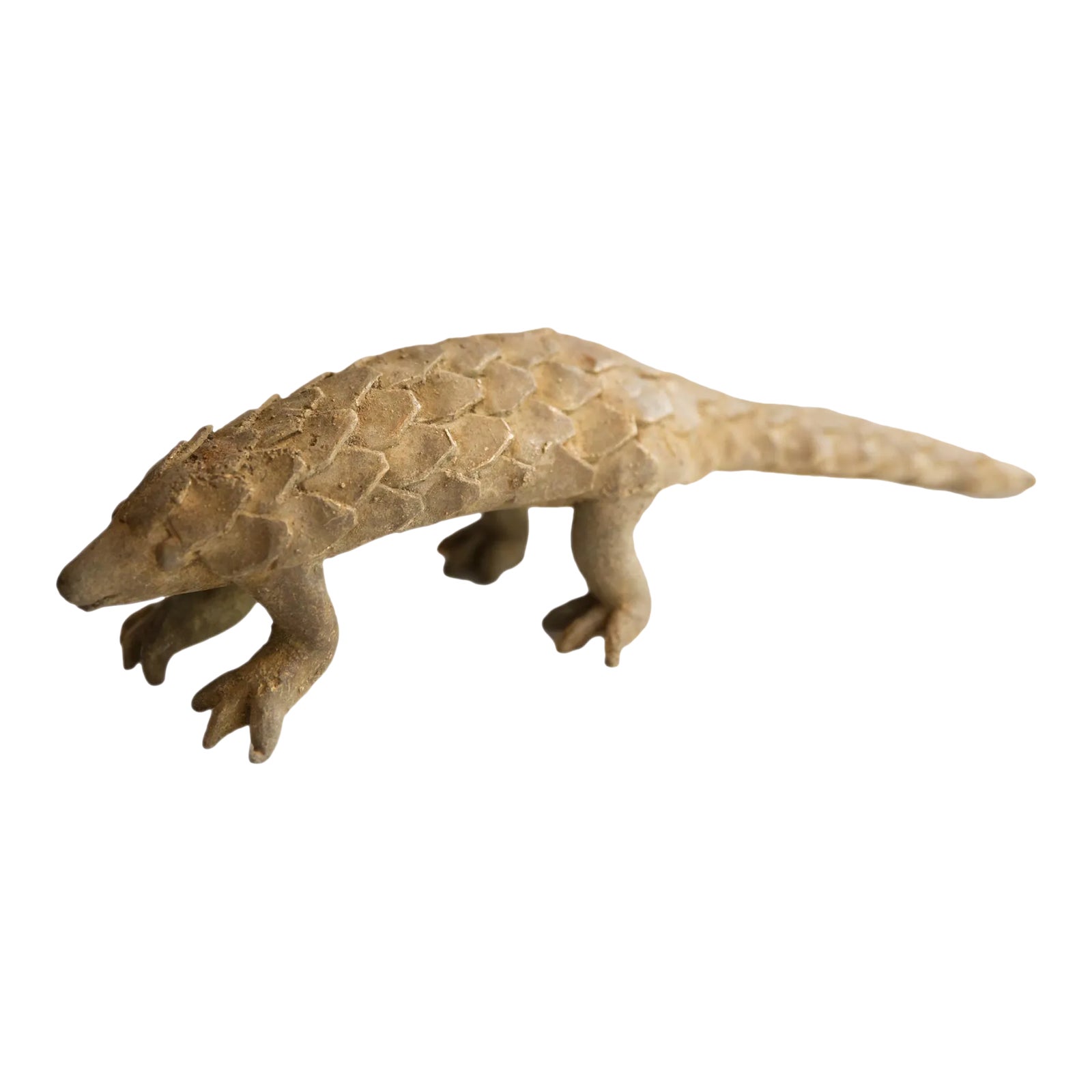 Vintage African Pangolin Sculpture | Chairish