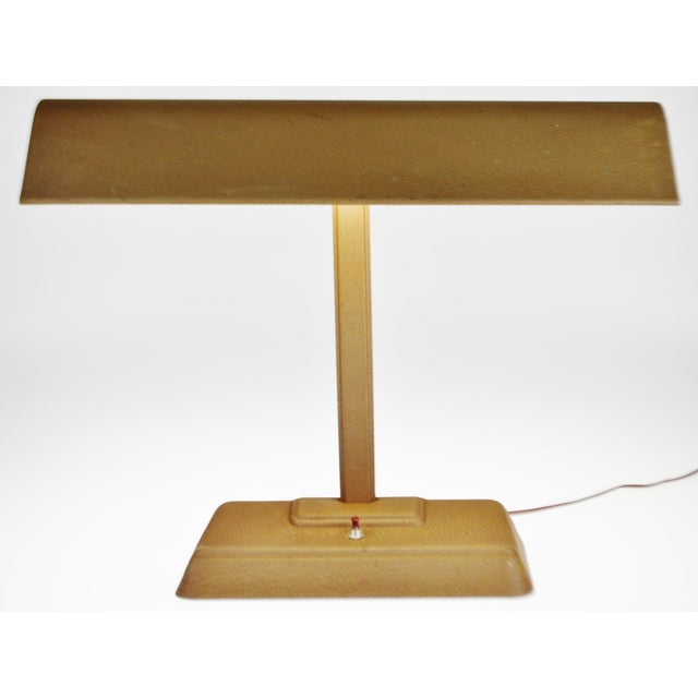 Mid Century Modern Metal Bankers Desk Lamp | Chairish