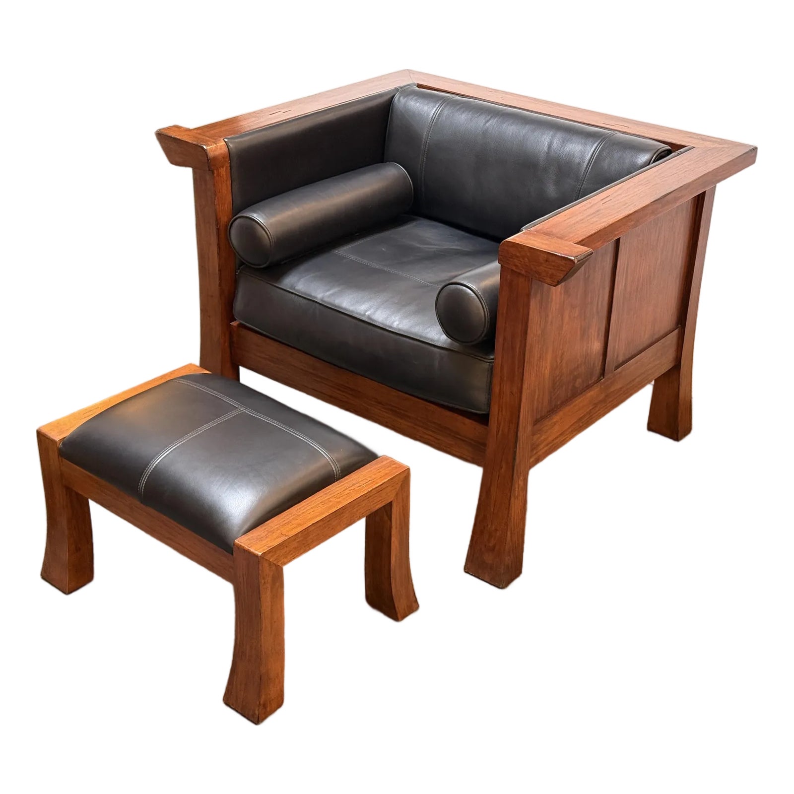 Maria Yee Cambria Chair + Ottoman | Chairish