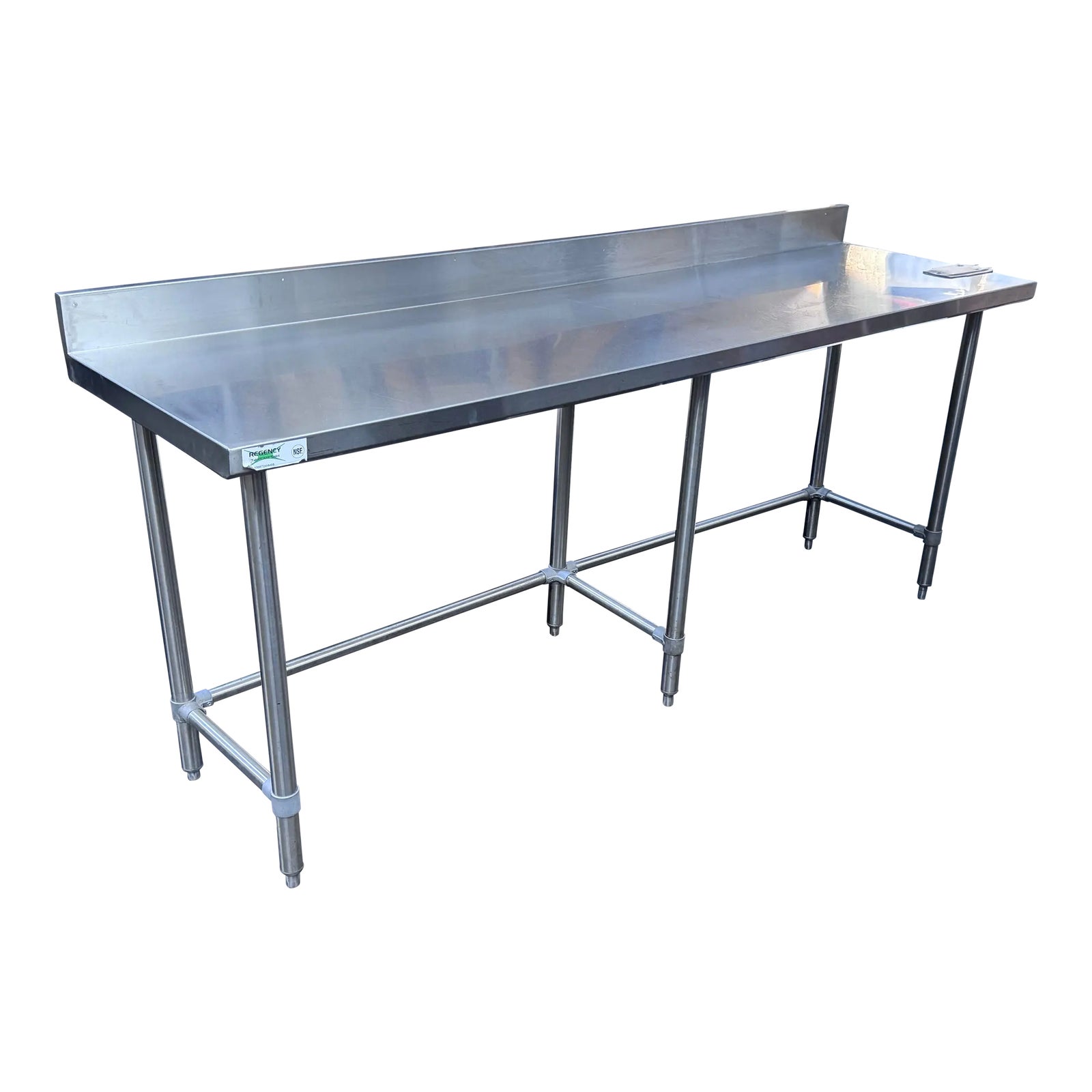 Stainless Steel Work Surface Table | Chairish
