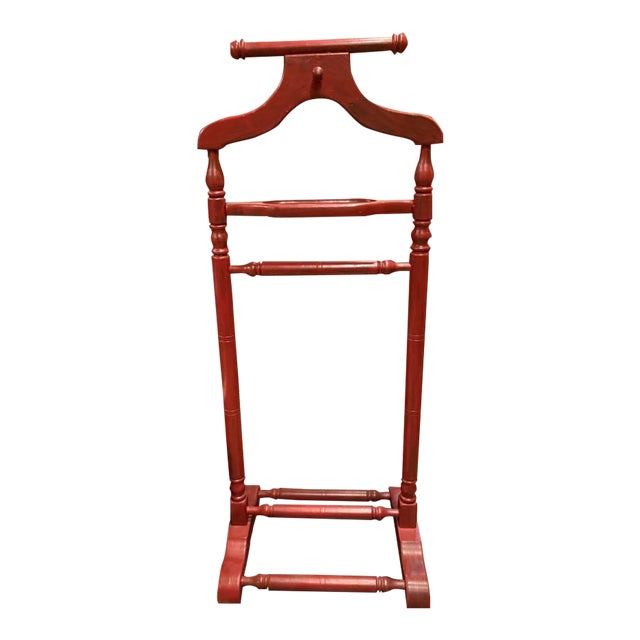 Vintage Ethan Allen Wood Butlers Tree Wardrobe Rack | Chairish