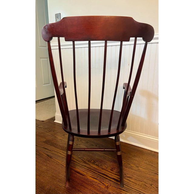 Vintage 1960’s Nichols & Stone Stenciled Maple Wood Rocking Chair ...