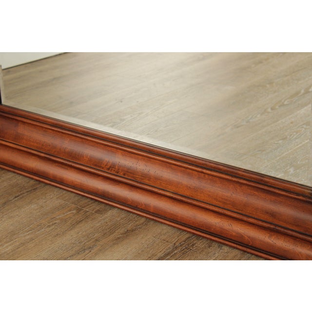 Early 21st Century Traditional Carved Cherry Ogee Frame Wall Mirror ...