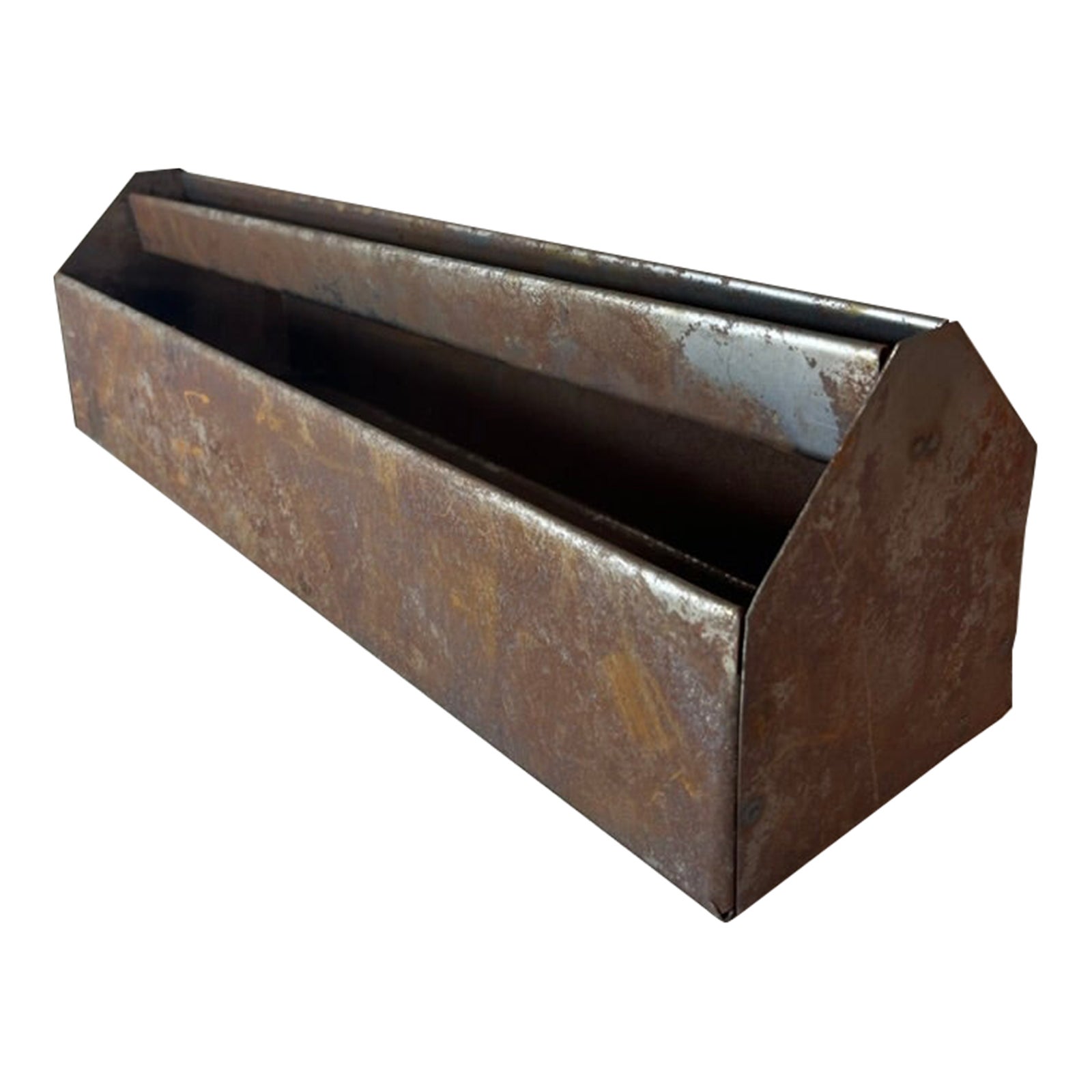 Early 20th Century Vintage Patinated Tool Box | Chairish