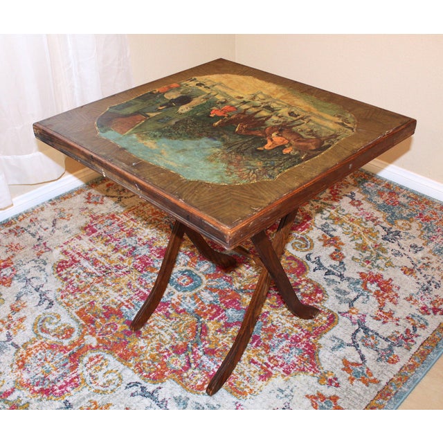 1940s Walnut Table by Bridge Tables & Novelties, Inc. Lowell Mass W ...