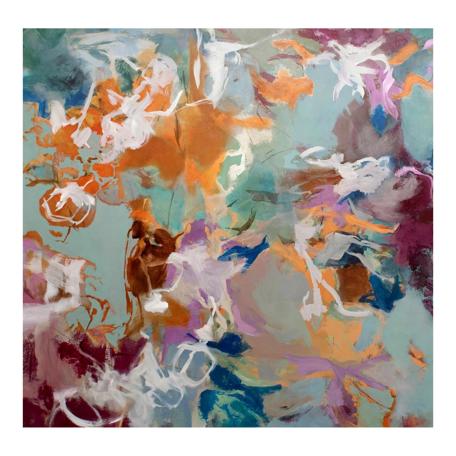 Large-Scale Original Abstract Oil Painting | Chairish