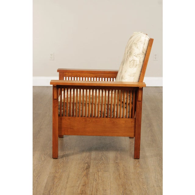 Stickley Mission Collection Cherry Spindle Lounge Chair with Tight Seat ...