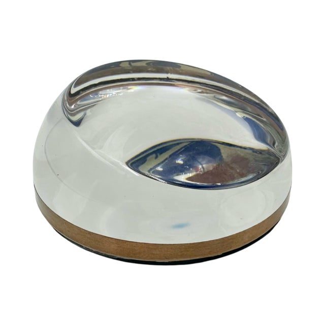 Vintage Hotel Ritz Paris Luggage Label Glass Paperweight | Chairish