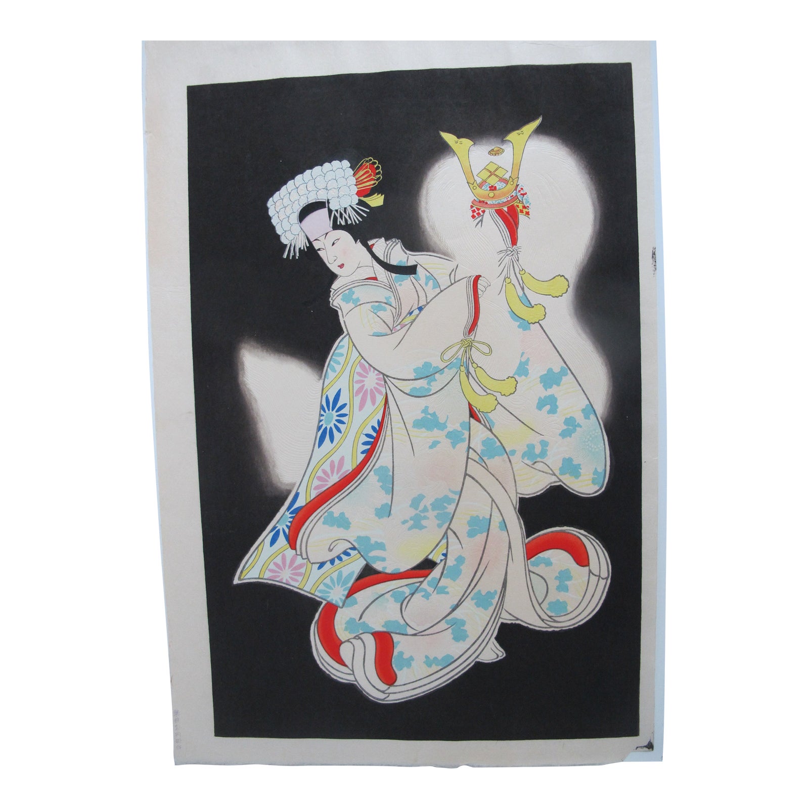 Japanese Sadanobu Hasegawa Hand Colored Signed Woodblock Print Honcho ...