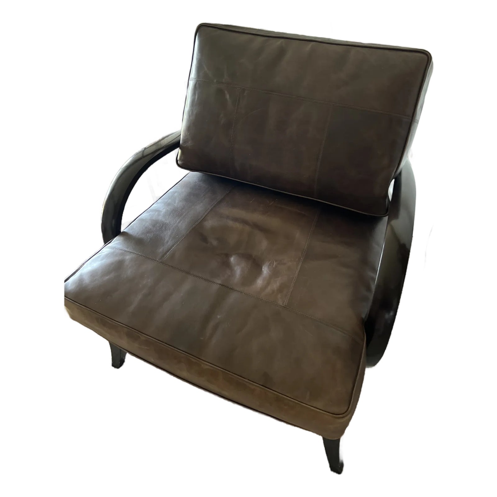 Leather High End Chair | Chairish