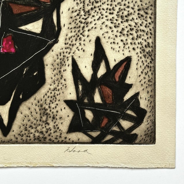 Richard Hood (1910-1995) - ‘Conglomerates’ Postmodern Hand Painted ...