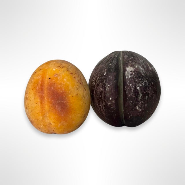 Italian Marble Decorative Stone Fruits- Assorted Set of 5 | Chairish