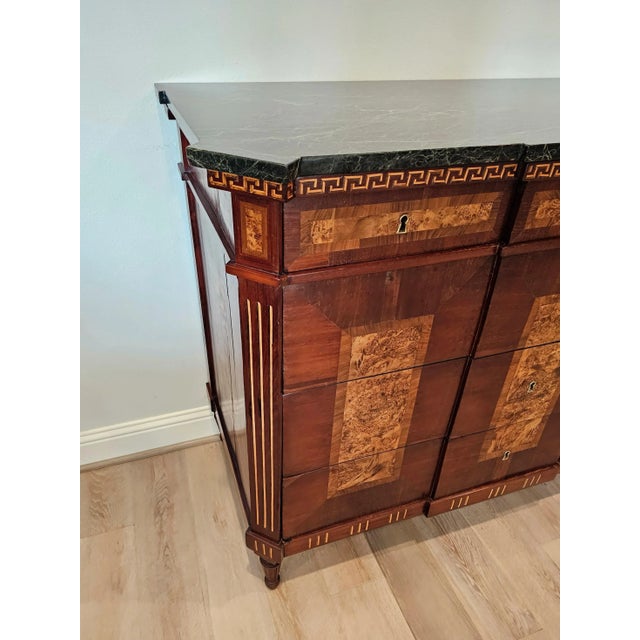 18th C. Spanish Neo-Classical Breakfront Mahogany Marquetry Antique ...