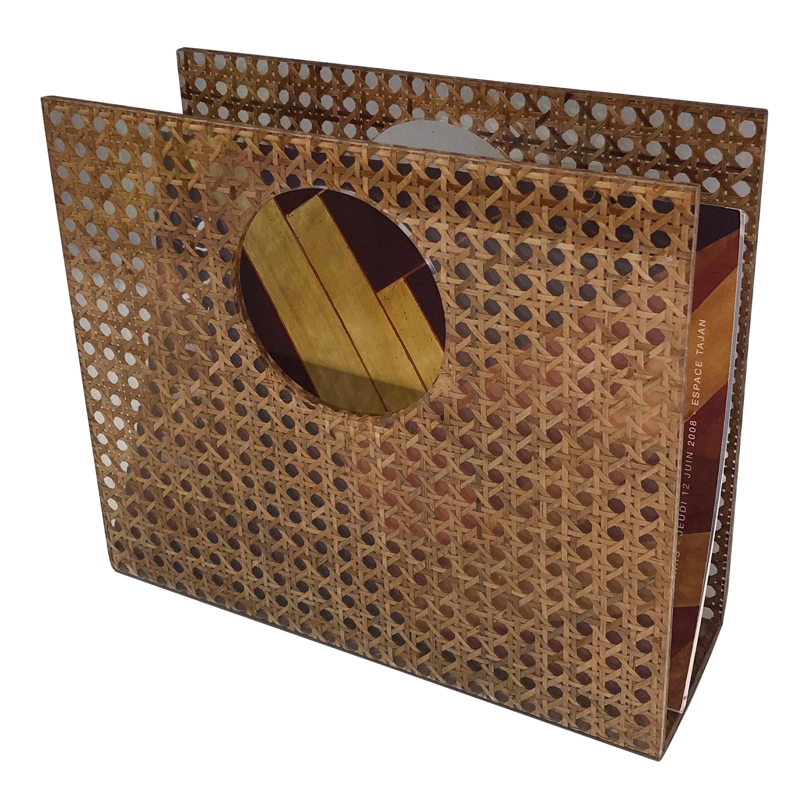 1970s Handbag Magazine Rack | Chairish