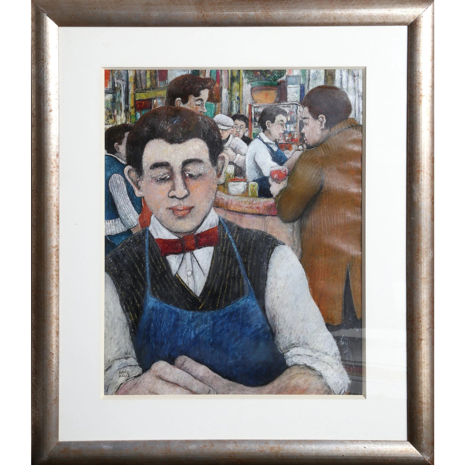 David Azuz Garcon in Cafe circa 1979 | Chairish