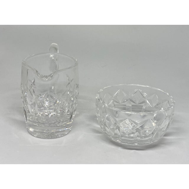 1968 Waterford Crystal Kerry Open Sugar & Creamer Set- 2 Pieces | Chairish