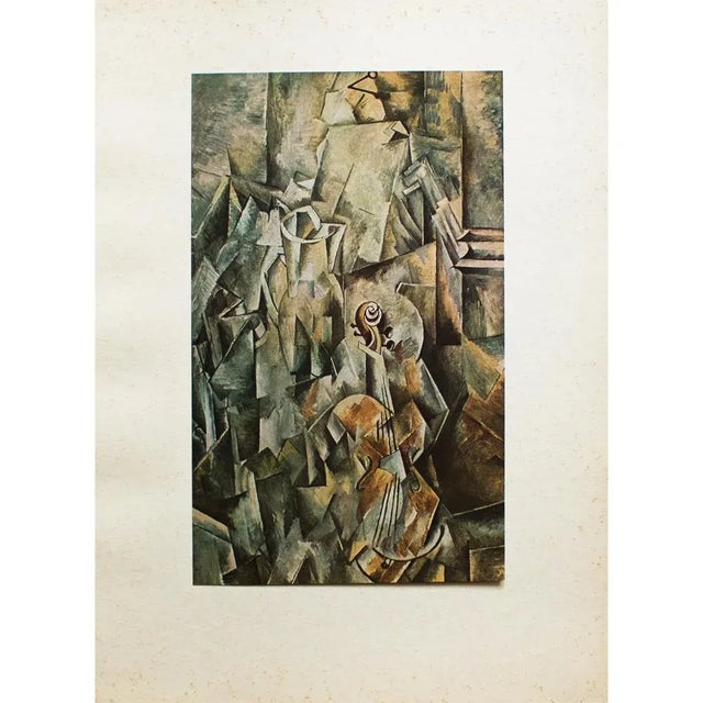 1940s After Georges Braque "The Violin" Original Period Swiss ...