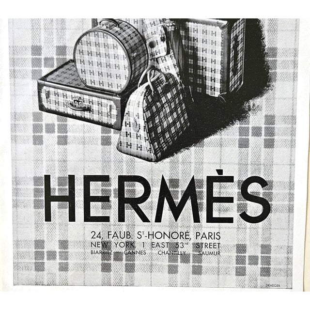 1931 French Hermès Advertisement Print for Luxury Travel Needs, Matted ...