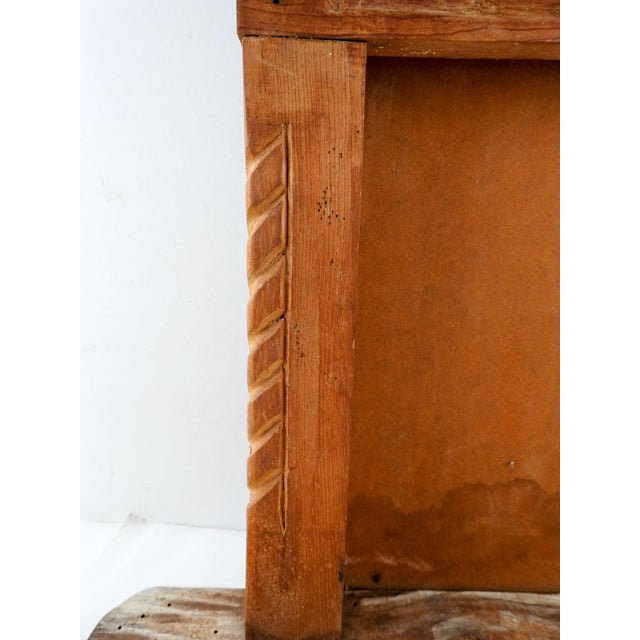 Vintage Hand Carved Wood Standing Frame | Chairish