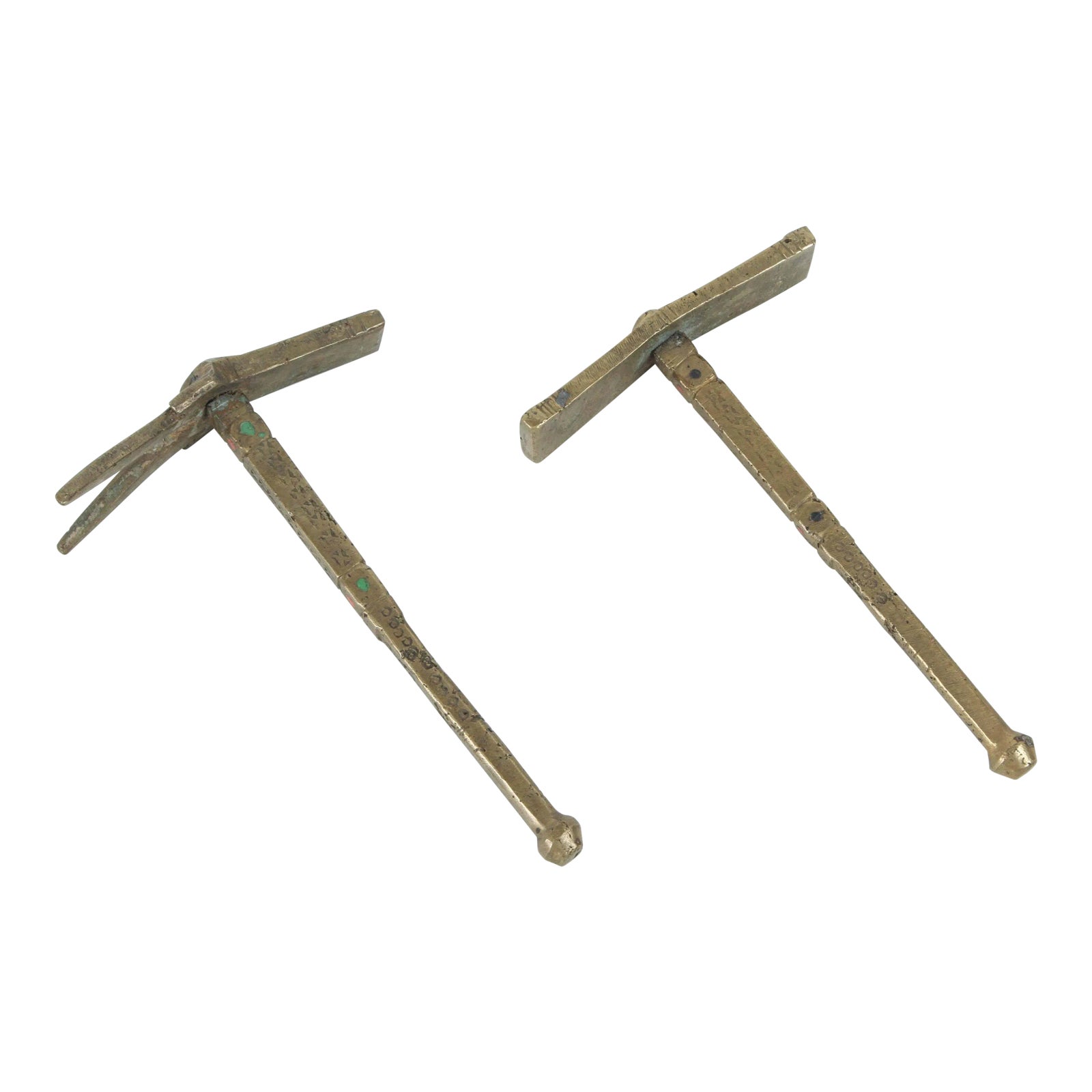 Moroccan Brass Berber Sugar Hammers - a Pair | Chairish