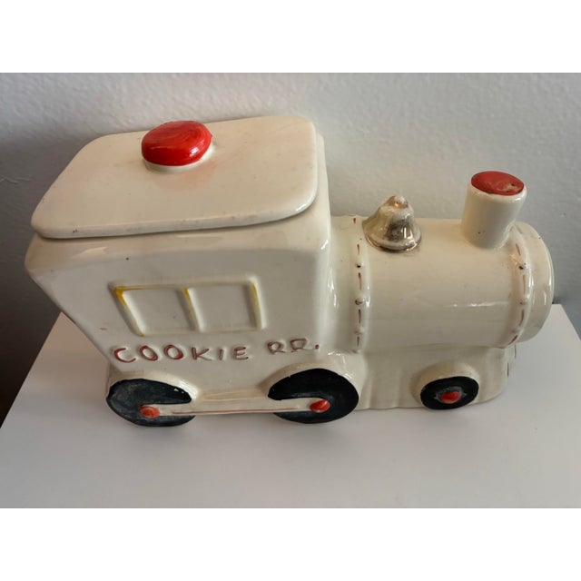 Vintage American Bisque - Train Engine Cookie Jar | Chairish