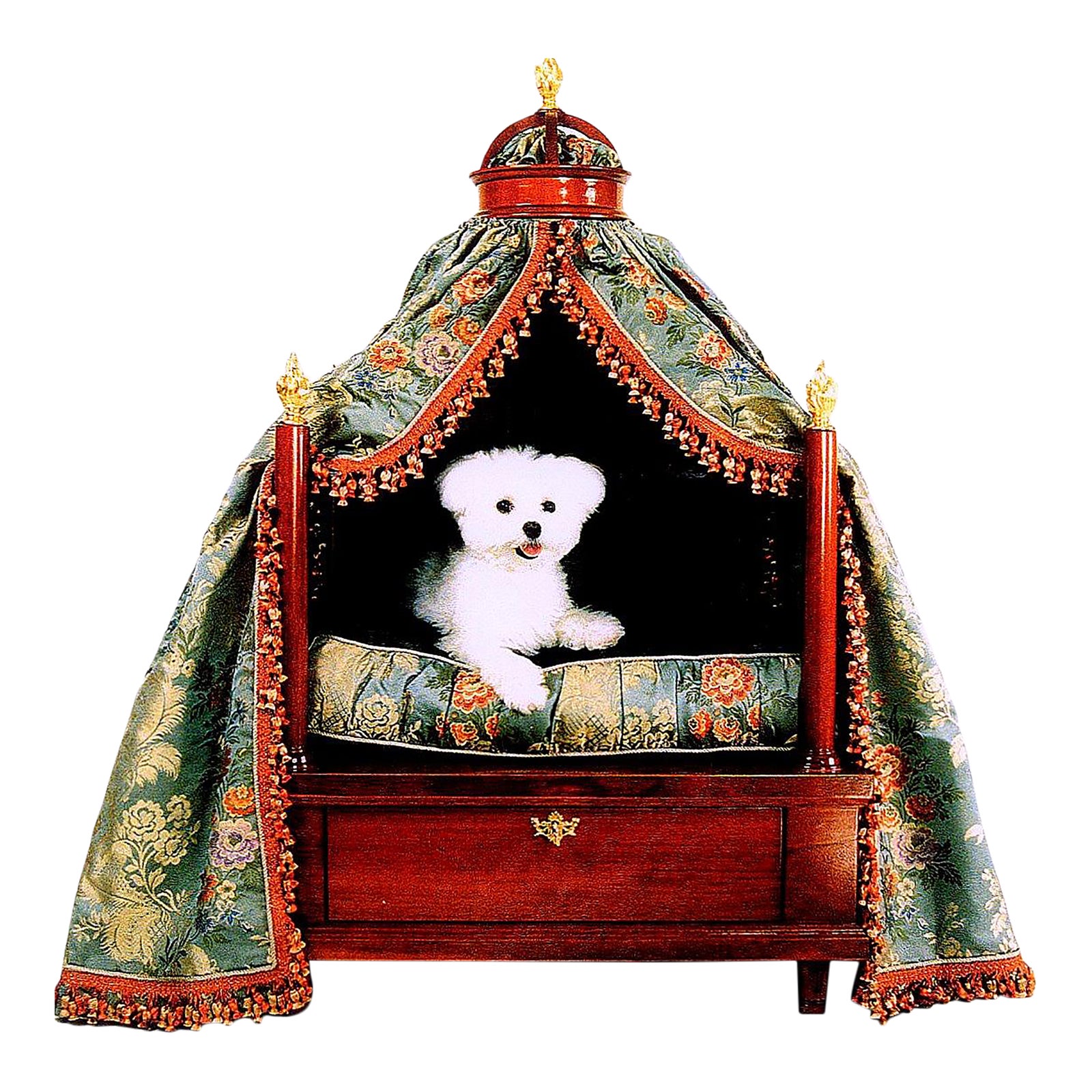 Vintage Bespoke Pet Bed | Chairish