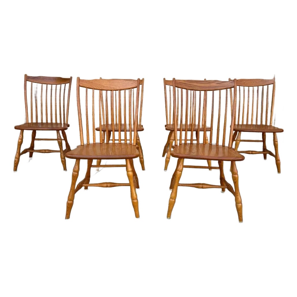 Late 20th Century Edrich Mills Baltimore Furniture Solid Oak Dining ...