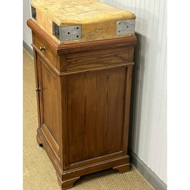 1920s/1930s European Butcher Shop Chopping Block / Island | Chairish