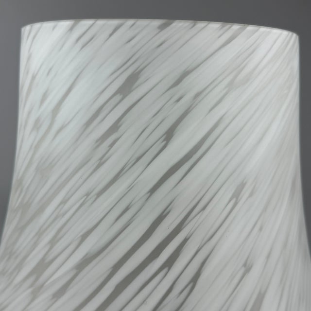 Vintage Murano Mushroom Swirl Double Switch Table Lamo, 1970s | Chairish