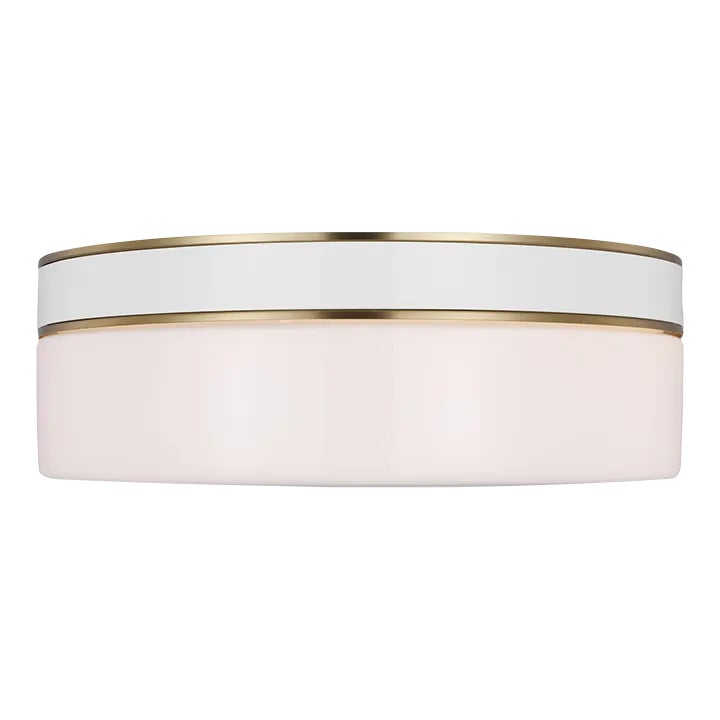 Kate Spade by Visual Comfort Studio Monroe Flush Mount, Burnished Brass ...