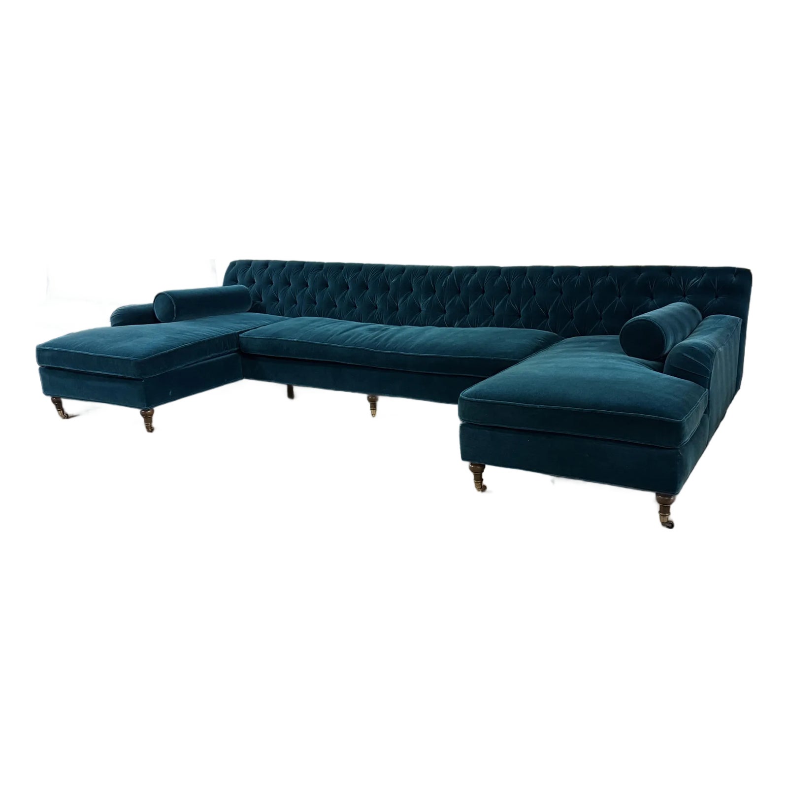 Cypress Furniture Custom Made U-Shaped Sectional | Chairish