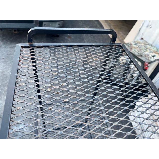 1950’s Vintage Freda Diamond Iron Mesh Etagere Shelf | Chairish