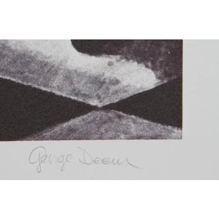 George Deem, Composition in Red and Black, Lithograph | Chairish