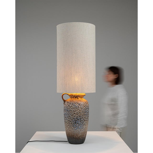 20th Century German Ceramic Table Lamp | Chairish