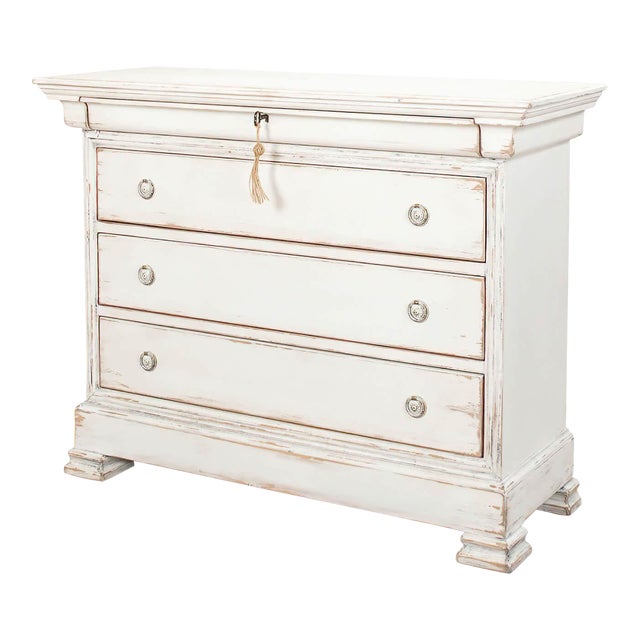 French Style Painted Commode | Chairish