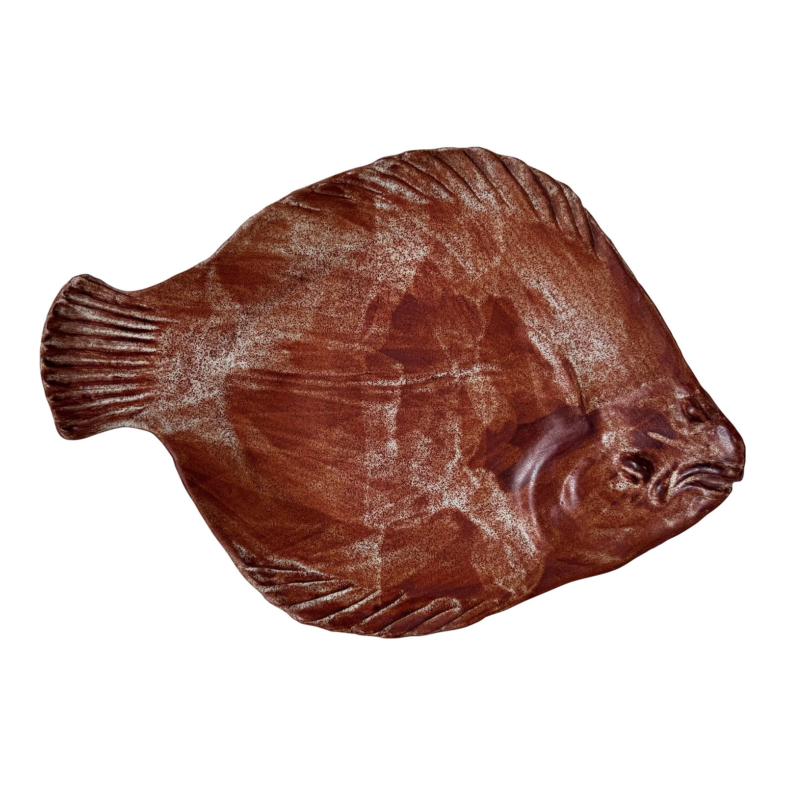 Vintage Thora Ovenware Pottery Fish-Shaped Dish | Chairish