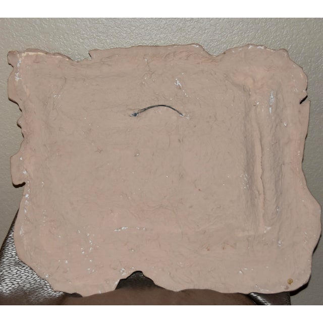 Egyptian Style "Gray Wind" Artist Signed Sculpture Wall Art | Chairish