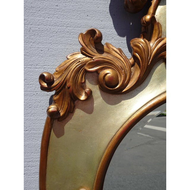 Theodore Alexander French Louis XVI Style Green & Gold Ornate Wall ...