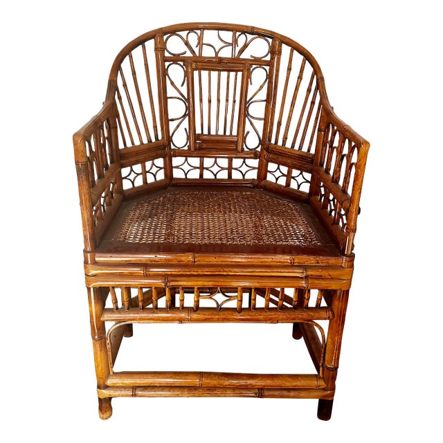 1960s Tortoise Chinoiserie Style Brighton Pavilion Chair | Chairish