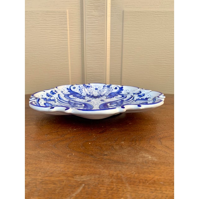Italian Provincial Santucci Deruta Hand Painted Blue and White ...