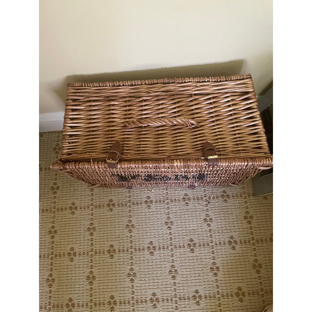Fortnum & Mason Wicker Hamper Case | Chairish